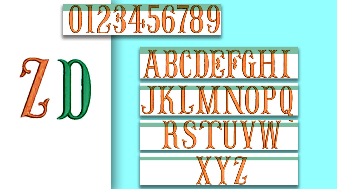 Top 10 Free Embroidery Monogram Fonts You Must Need