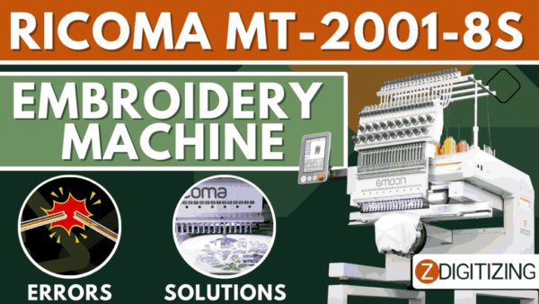 Ricoma Mt 2001 8s Embroidery Machine Common Errors